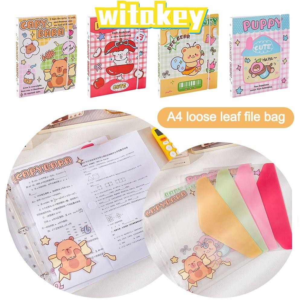 โฟลเดอร์ไฟล์ WITAKEY, โฟลเดอร์ A4 แบบหลวมความจุขนาดใหญ่, นักเรียนหนังสือข้อมูล Capibara/สุนัข ...