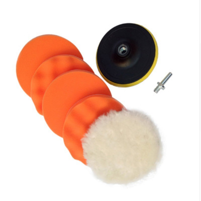 ล้อขัดเครื่องมือโฟม Buffing Kit บัฟเฟอร์ + อะแดปเตอร์เจาะขัด Buffing ...
