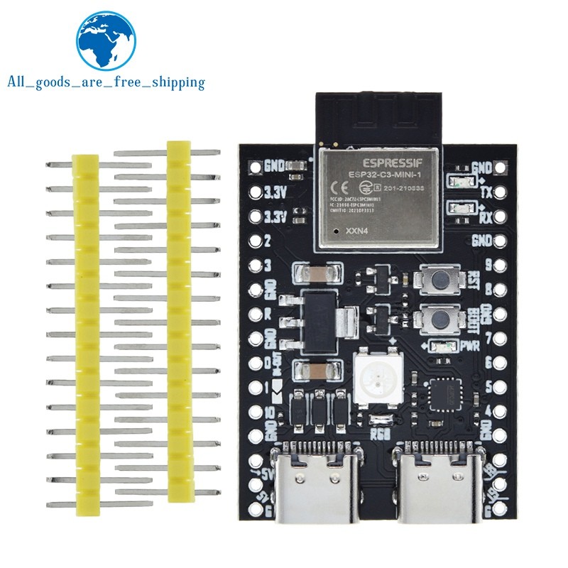 ESP32 / ESP32-C3 WiFi + บลูทูธ 5.0 อินเทอร์เน็ตของสิ่งที่ Dual Type-C Development Board Core ...