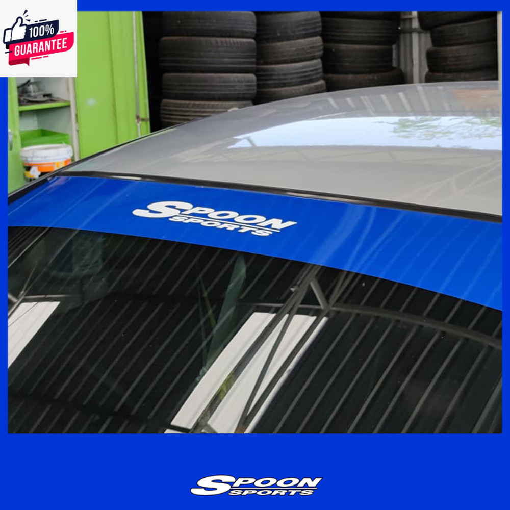 สติ๊กเกอร์คาดกระจกังแดด Spoon Sports Sticker สติ๊กเกอร์สปูนสปอต ...