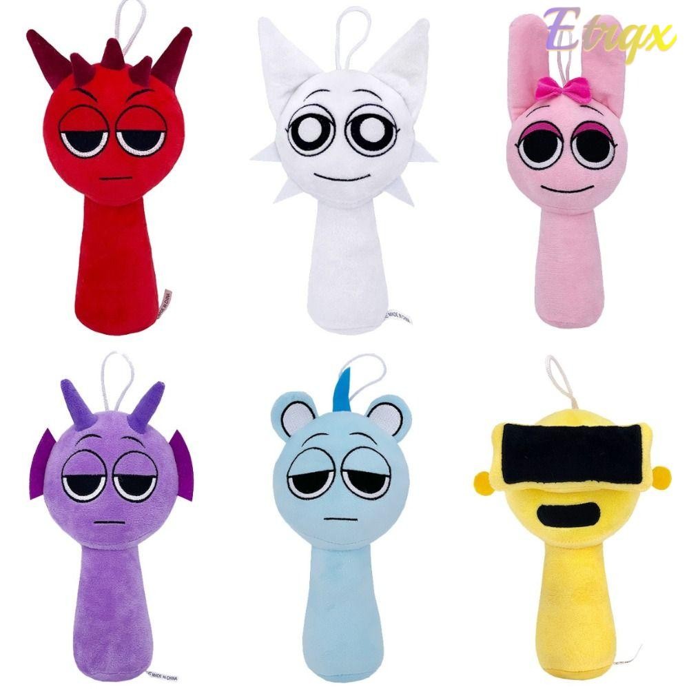 Etrqx Sprunki Plush ของเล่น, Raddy Oren Plushie ตุ๊กตา,การ์ตูนสยองขวัญ ...