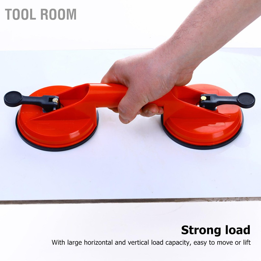 Tool Room Glass Suction Cup Plastic Double Claw Tile Floor Lifter ...