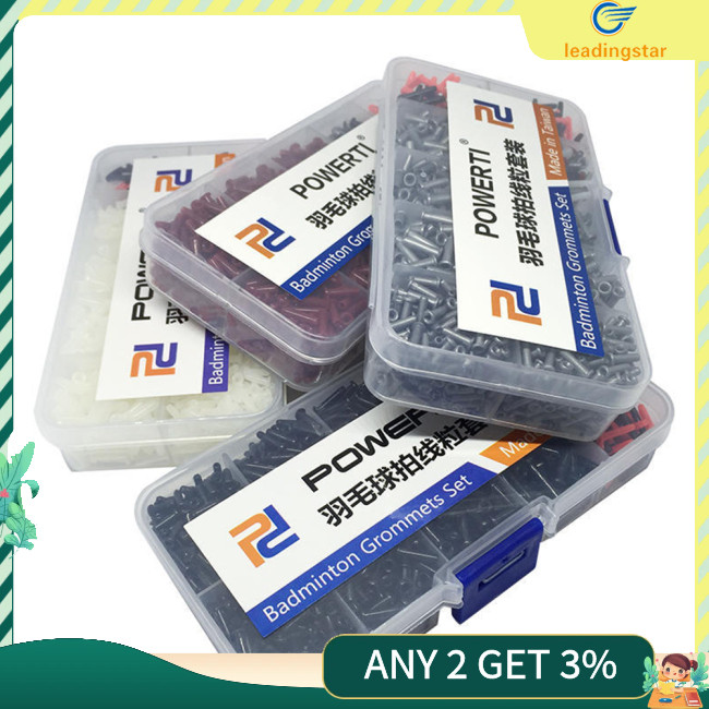 Leadingstar Professional แบดมินตัน Grommets ตาไก่ชุดไม้แบดมินตัน String Protector Stringing ท่อ ...