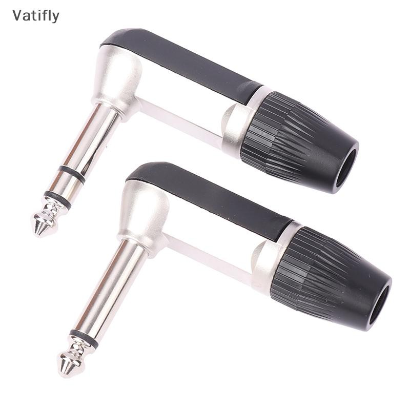 แจ็ค REAN ใหม่ 6.35 มม. TS TRS 90 ° ปลั๊กมุมขวารูปตัว L สเตอริโอ / โมโน ...