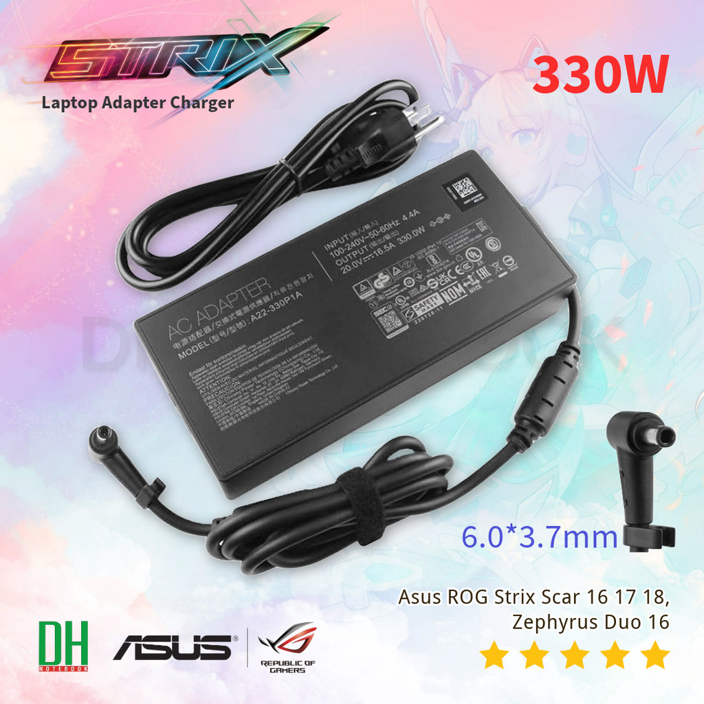 สายชาร์จ Adapter 330W สำหรับ Asus ROG Strix Scar 16 17 18, Zephyrus Duo ...