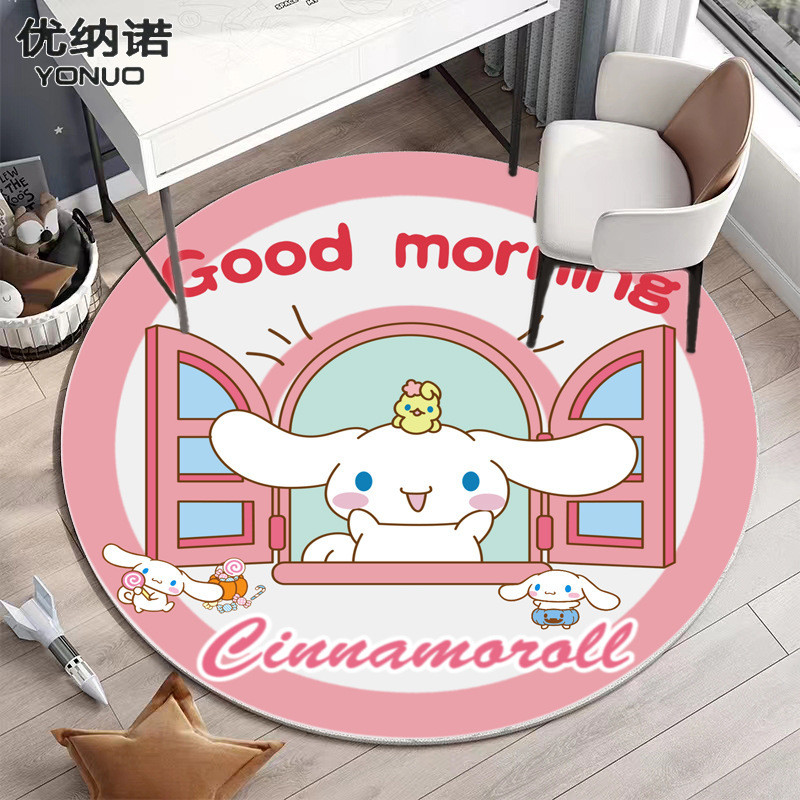 Round Cinnamoroll Babycinnamoroll Cashmere พรมปูพื้น, ผ้าห่มข้างเตียง ...