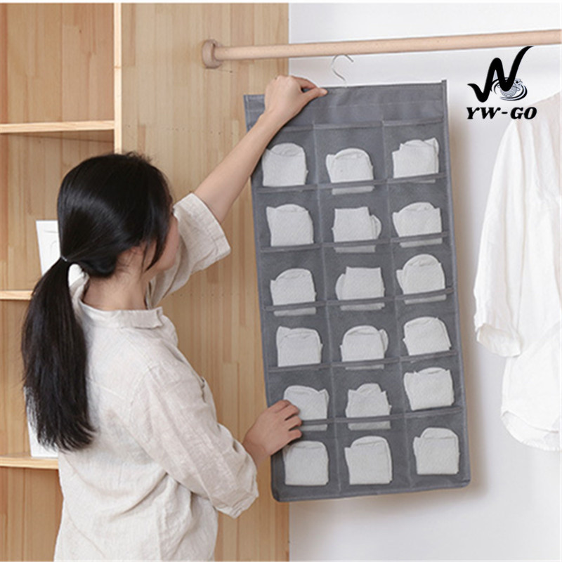 กระเป๋าจัดเก็บชุดชั้นใน แบบแขวน ผ้าไม่ทอ สองด้าน ที่เก็บชุดชั้นในและถุง ...