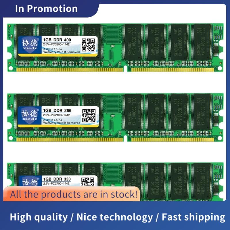 Xiede เดสก์ท็อปพีซีหน่วยความจํา Ram โมดูล Ddr 1Gb Ddr1 184Pin Dimm | Shopee Thailand
