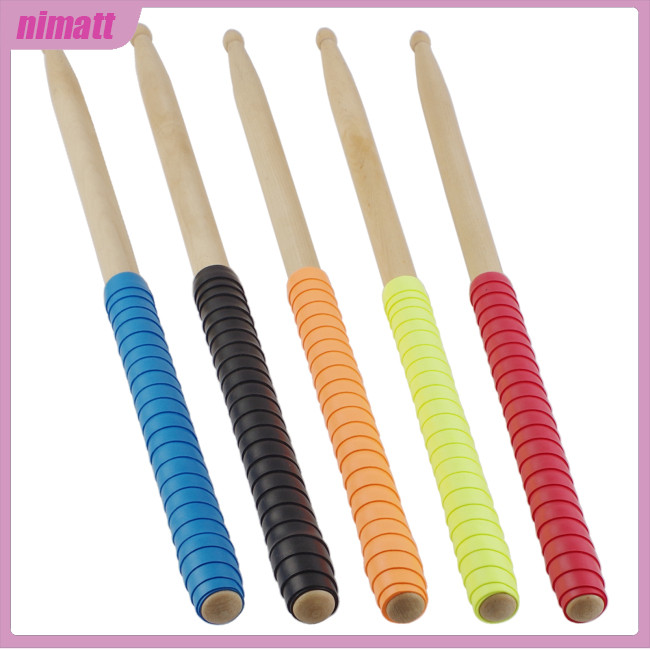 Ni Drumsticks Grips Wrap Anti-slip ดูดซับเหงื่อกลอง Stick Grip Sleeve ...
