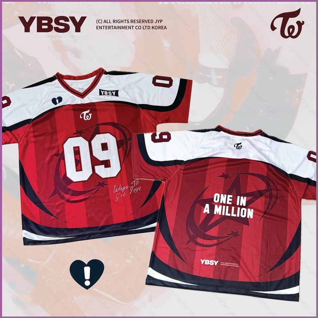 SY1 Ybsy TWICE jersey 09 streetwear ฤดูร้อนเสื้อยืด KPOP แขนสั้น Top ...