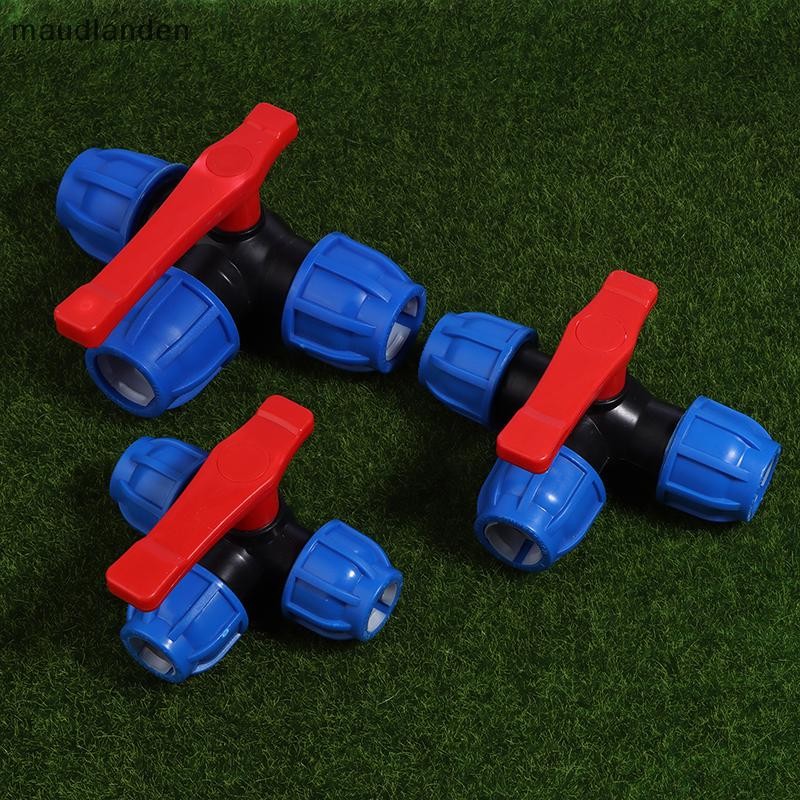 Ma 20/25/32MM PE 3-Way Ball Valve Tube Tap Water Splitter พลาสติก Quick ...