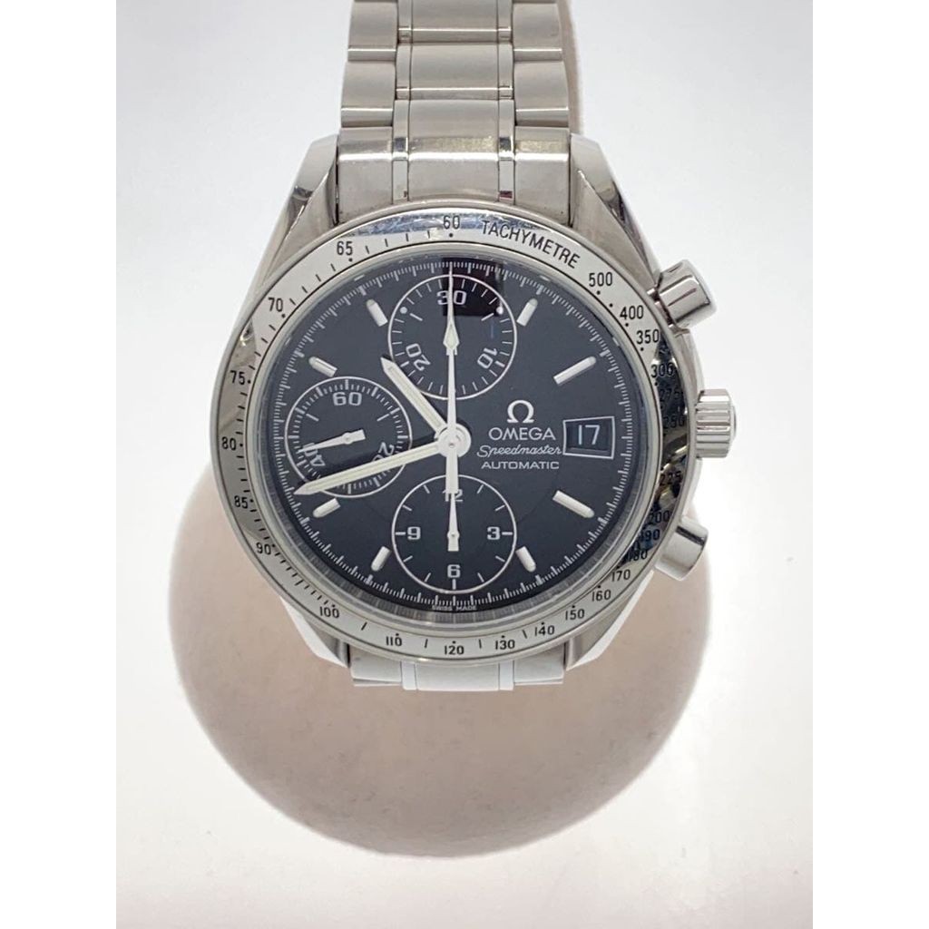 Omega นาฬิกาผู้ชาย Speedmaster_Date_AT_SS_39mm Stainless Steel BLK SLV ...