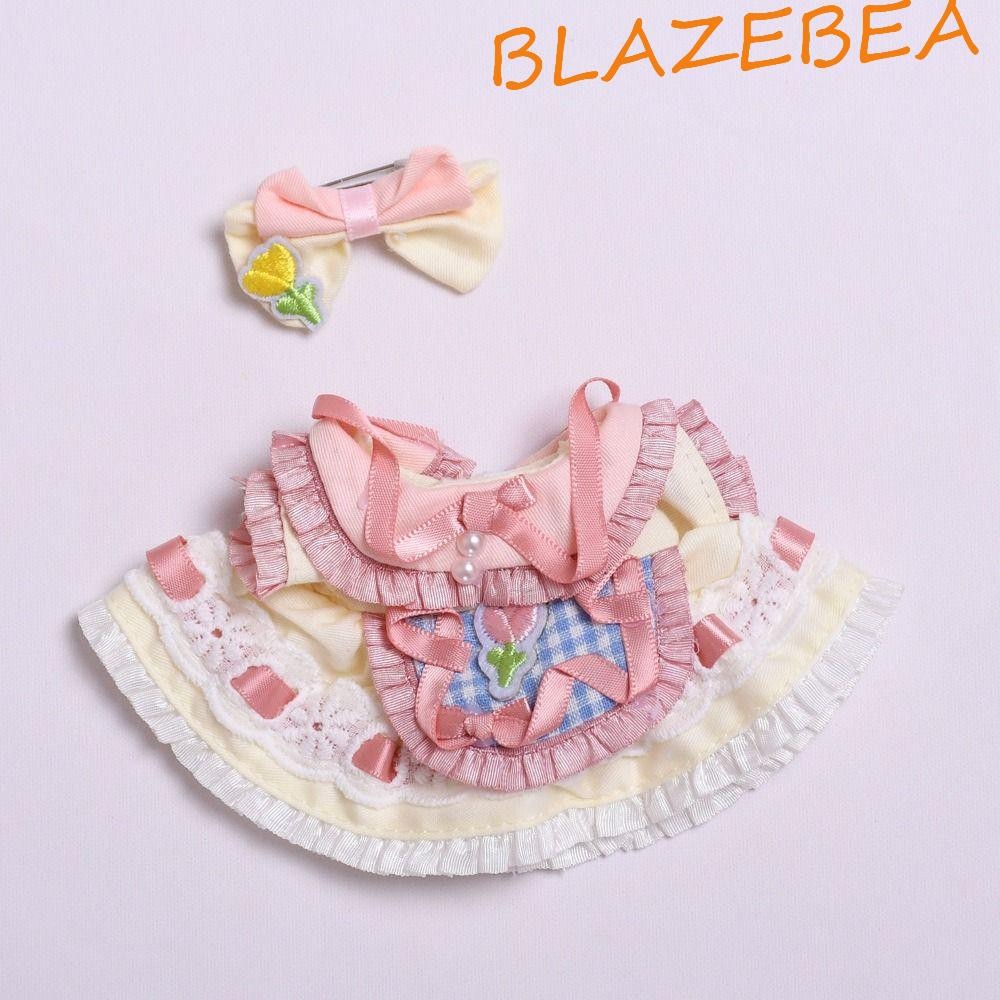 Blazebea นั่ง Party Labubu ชุด, Bowknot สีชมพู 17 ซม. Labubu ตุ๊กตาเสื้อผ้า, ชุด DIY เปลี่ยน ...