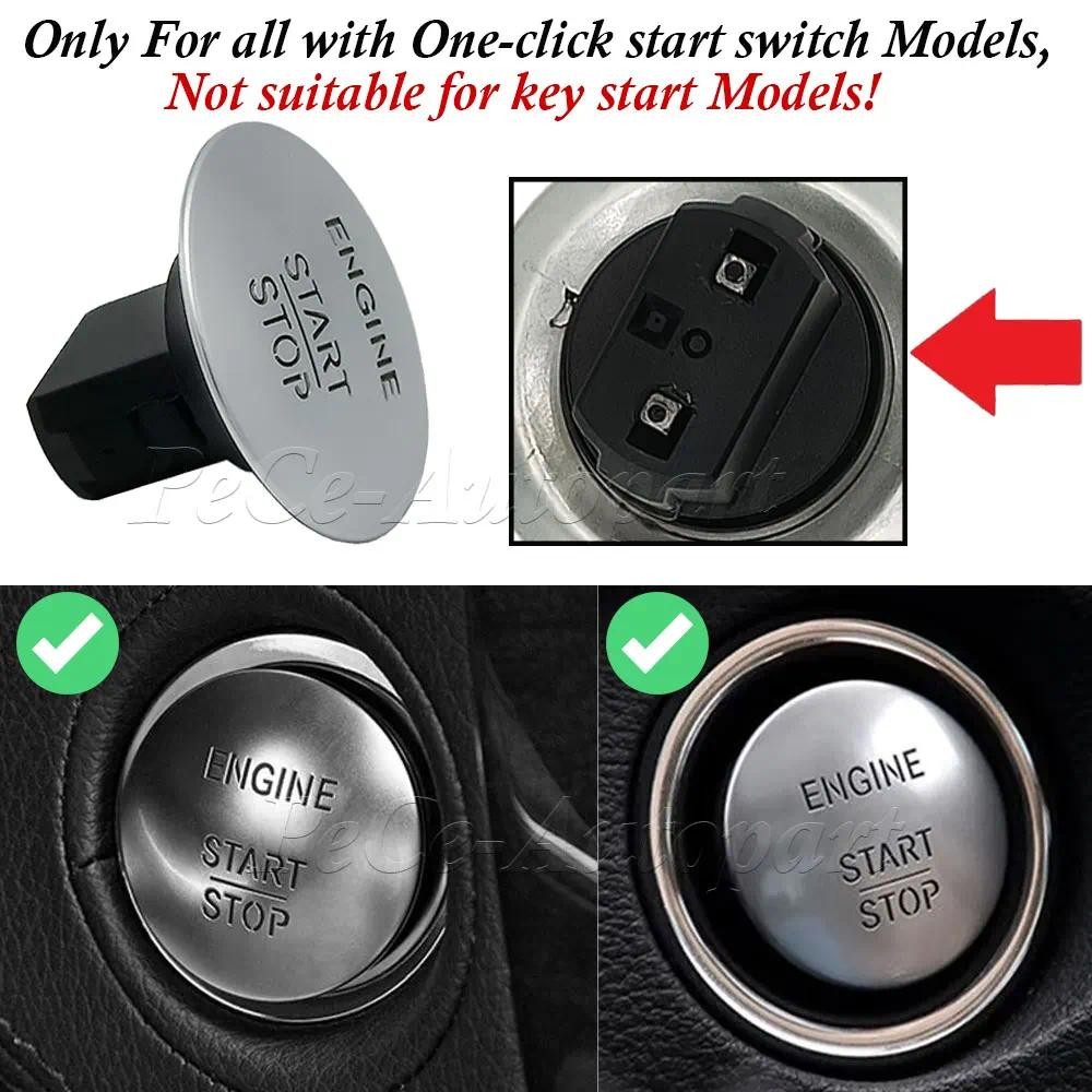สําหรับ Mercedes Benz Keyless Go Start Stop Push ปุ่มเครื่องยนต์รถ ...