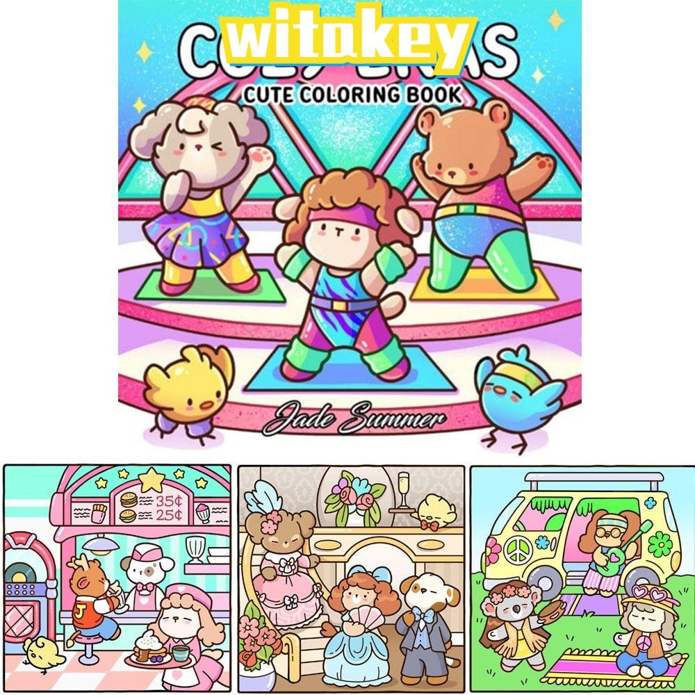 WITAKEY สมุดระบายสี Graffiti, สมุดระบายสีของขวัญผ่อนคลายเพื่อการศึกษา, หนังสือ DIY Doodles ...