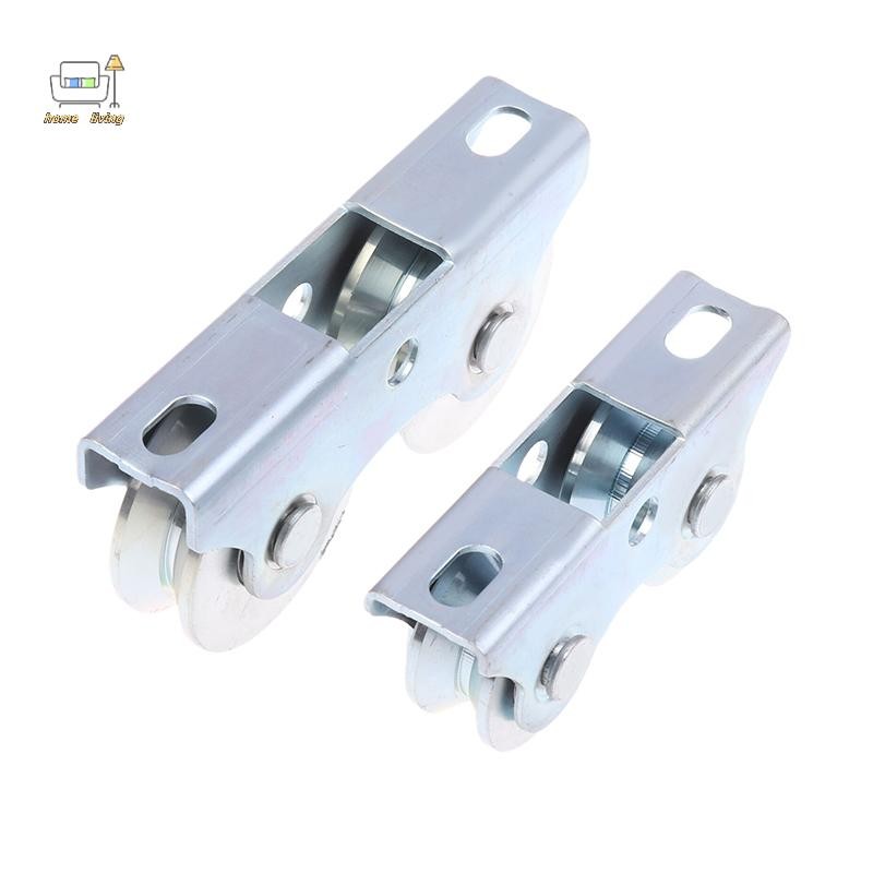 Openw 1 ชิ้น Inverted Track Rolling ประตูบานเลื่อนเหล็กร่องล้อ V รูป ...