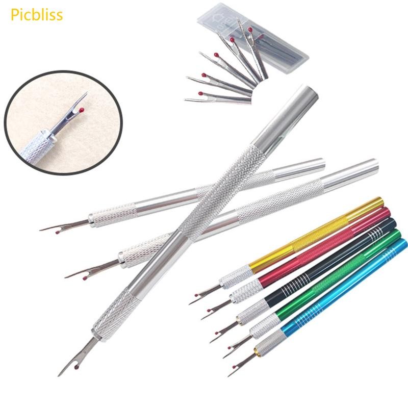 Picbliss ตะเข็บตะเข็บ Ripper Unpicker เครื่องตัดด้ายจักรเย็บผ้าพร้อมหัว ...