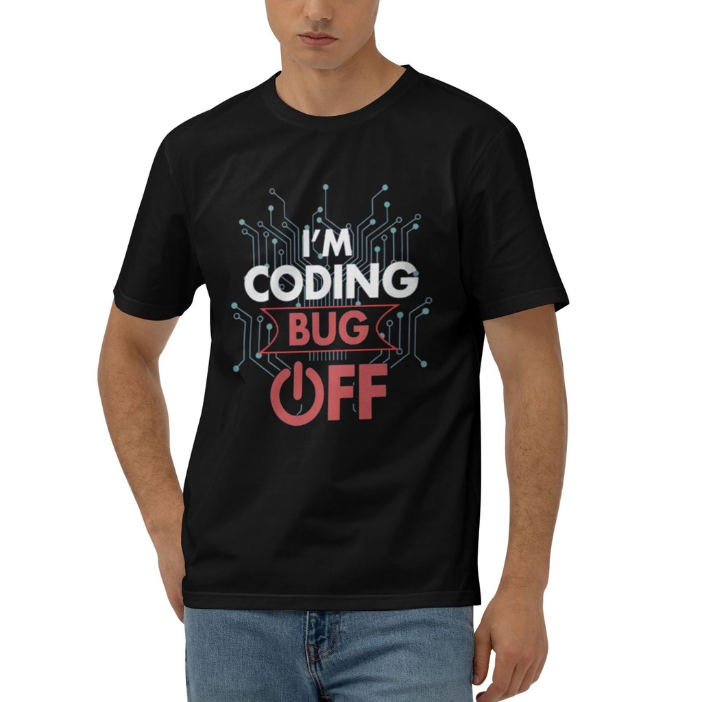 Software Developer Programmer Im Coding Bug Off เสื้อยืดผ้าฝ้าย ...
