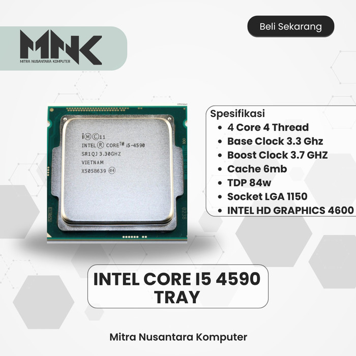 โปรเซสเซอร์ Intel Core i5 4590 3.3Ghz ซ็อกเก็ต LGA 1150 Haswell Intel ...