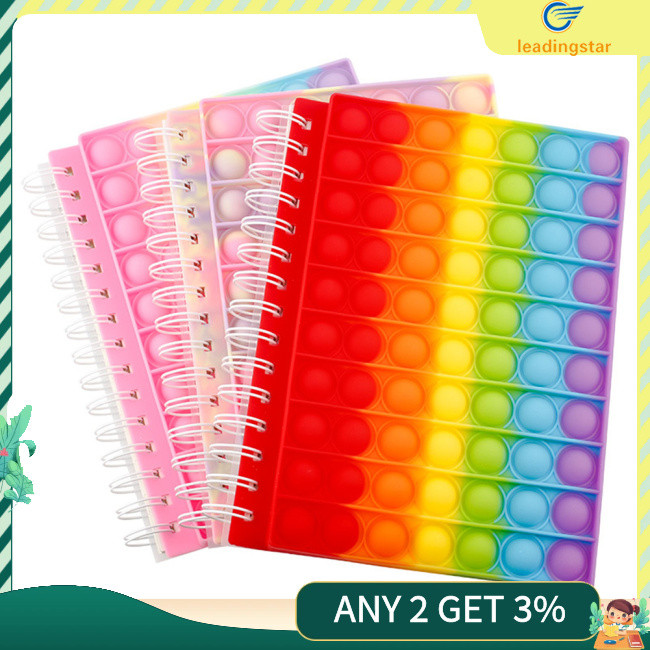Leadingstar ซิลิโคน Pop Notebook กระดานฟองสี Pushing Anti-Stress ของ ...