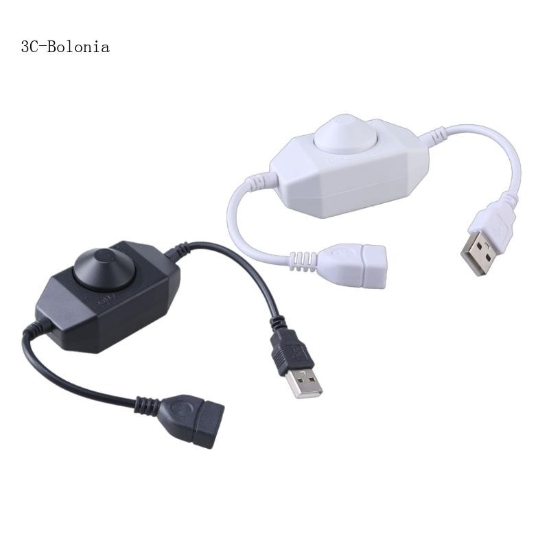 PC Usb LED Knob Dimmer DC5V ริบบิ้นความสว่างปรับ Switches Controller ...