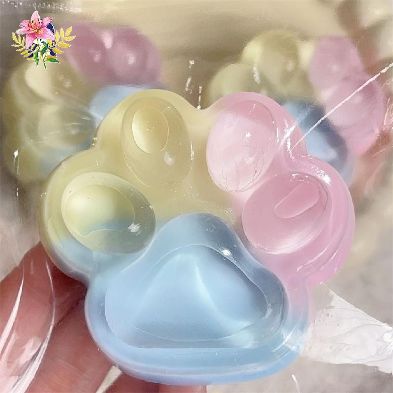 Squish Paw Big Rainbow Cat Paw ของเล่น Soft Sensory Fidget ของเล่น ...