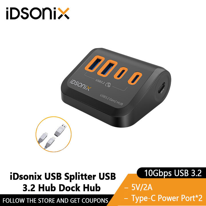 Idsonix ประเภท C Hub USB 3.2 Docking Station Hub Splitter อะแดปเตอร์ ...