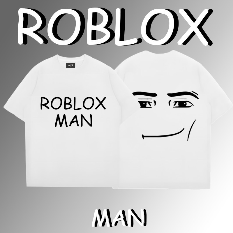 เสื้อยืด พิมพ์ลาย Roblox Man Face Game สําหรับผู้ชาย | Shopee Thailand