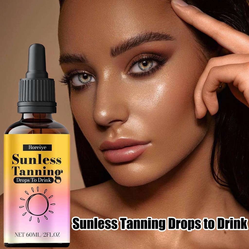 ดื่มได้ Tanning Drops Self-Tanning Nourishing Tan Enhancer หยดบํารุงผิว ...