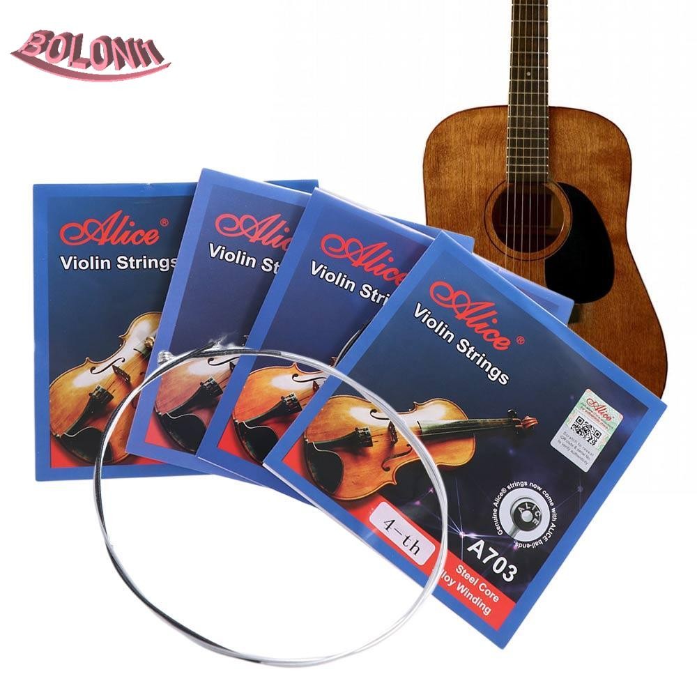 BO A703 ไวโอลิน Strings, 4/4 3/4 1/2 1/4 1/8 EG Strings Alice Strings, เครื่องดนตรีนิกเกิล ...