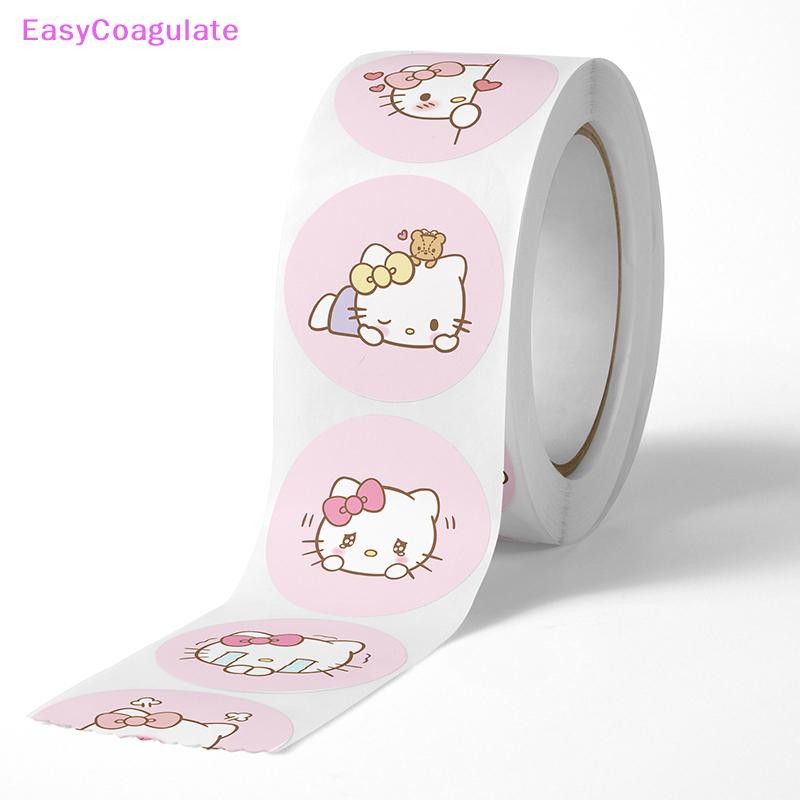 Eas 500 ชิ้น/ม้วนการ์ตูน Sanrio สติกเกอร์ Hello Kitty Kuromi Melody ...