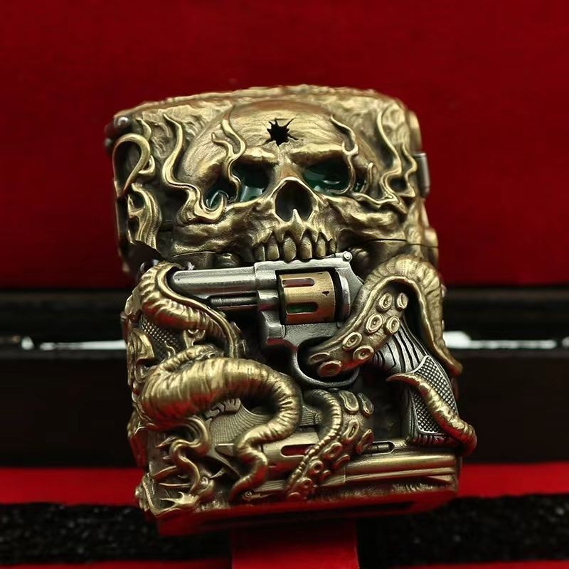 ไฟแช็กผู้ชาย Zippo Punk Revolver รุ่นเรโทรเกราะหนัก รุ่นลิมิเต็ด เอดิ ...