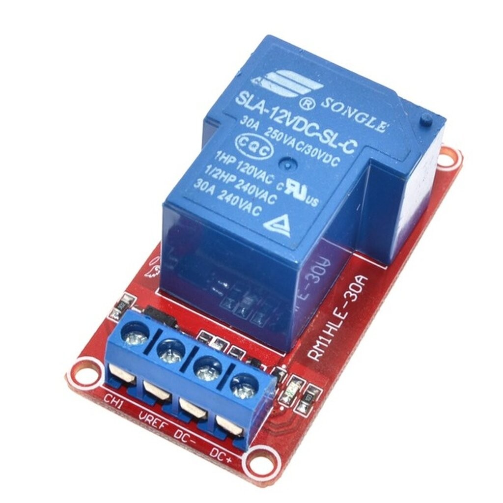 5V 30A High Power 1 Channel Relay Module with Optocoupler High/Low ...