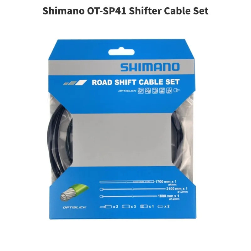 ชุดสายเปลี่ยนเกียร์จักรยานถนน Shimano 105 OT-SP41 พร้อมสายเคลือบ ...