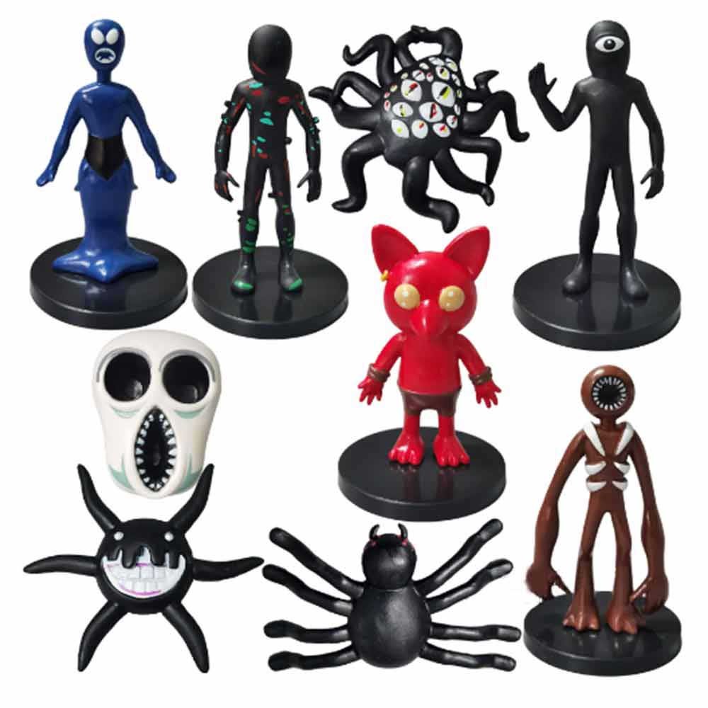 9Pcs Game Doors Action Figures Screech Glitch Monster Toys Models Dolls ...
