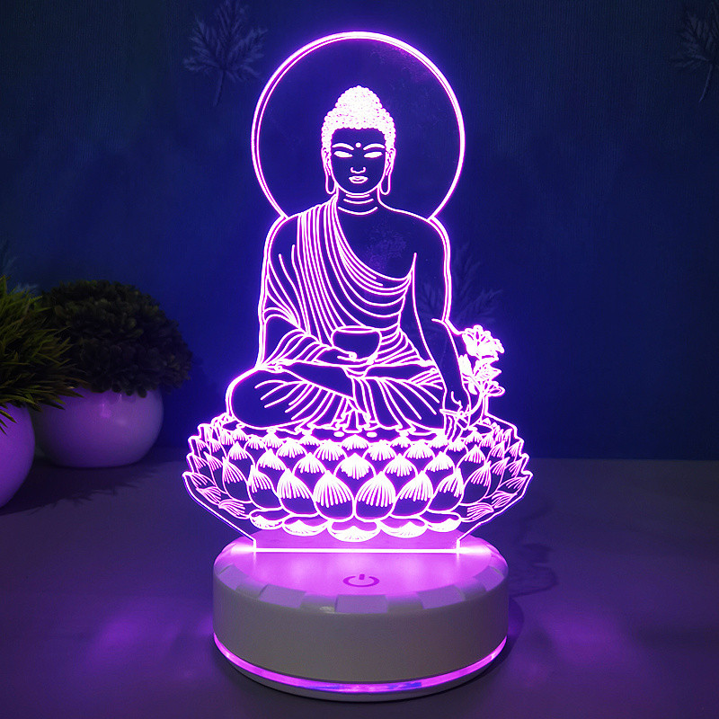 Nanwu Amitabha Buddha Wish Little Night Light Shurangama Mantra Buddha ...