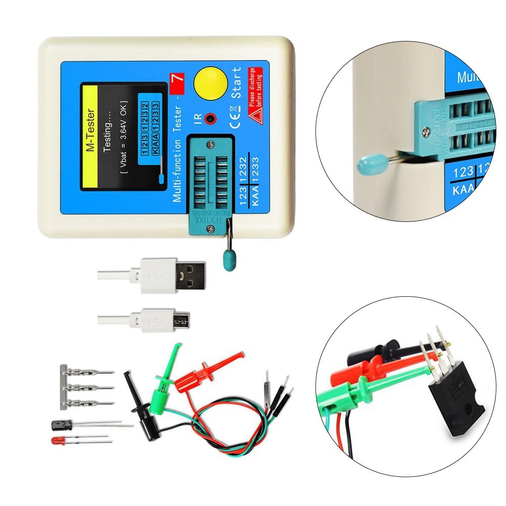 Multi-function Transistor Tester Capacitor And Resistor Diode Triode ...