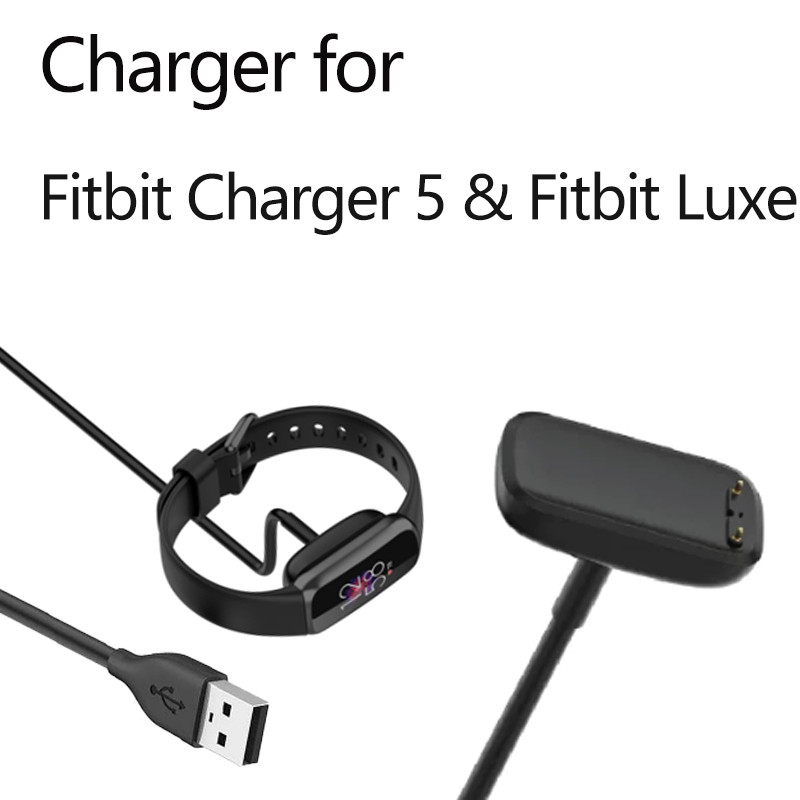 เครื่องชาร์จ USB สําหรับ Fitbit Luxe & Fitbit Charge 5 สายชาร์จสมาร์ทวอ ...