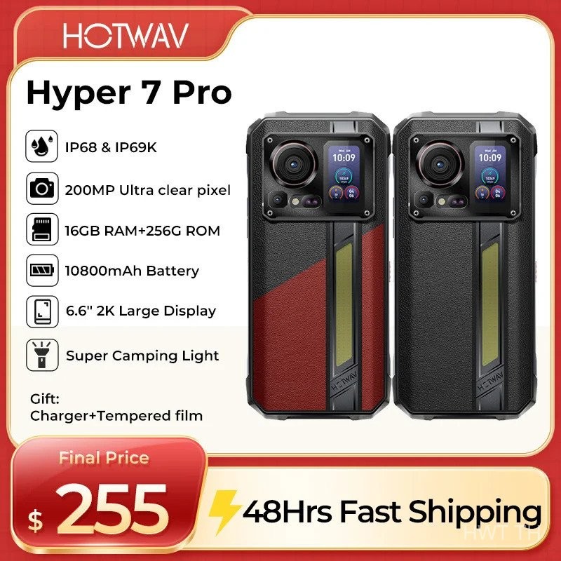 HOTWAV Hyper 7 Pro Smartphones 5G 200MP Android14 6.6 '' FHD+120Hz ...