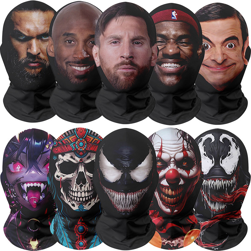 3d พิมพ์ Messi Mask Full Face จําลอง Visual ตาข่ายหน้ากาก MarvelS Iron ...