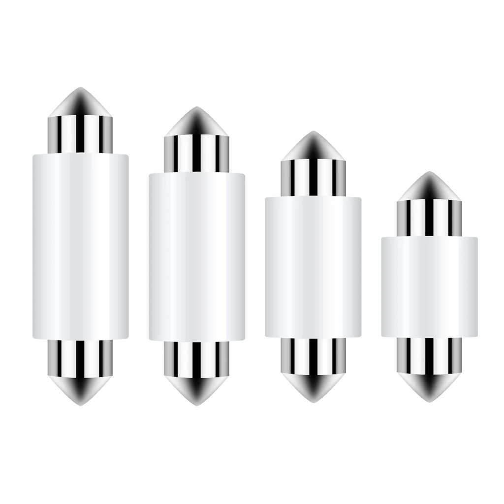 2x Festoon C5W ไฟ LED 6000K สีขาว 12V C10W DE3175 239 272 6418 SV8.5 31 มม.36 มม.39 มม.41 มม. ...