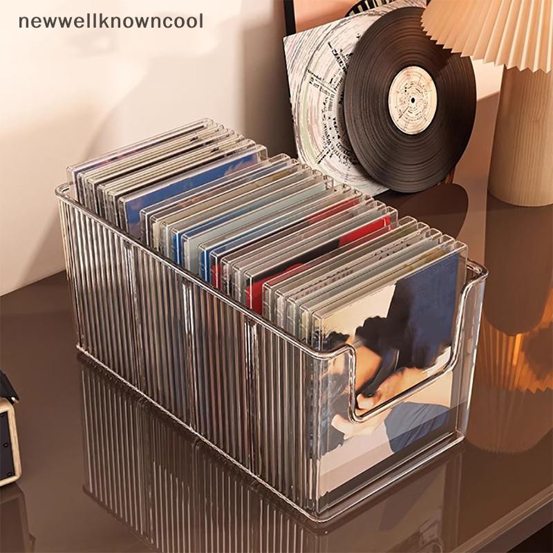 ใหม่wellknowncool CD Disc Rack Desktop Disc Black Vinyl Record Magnetic ...