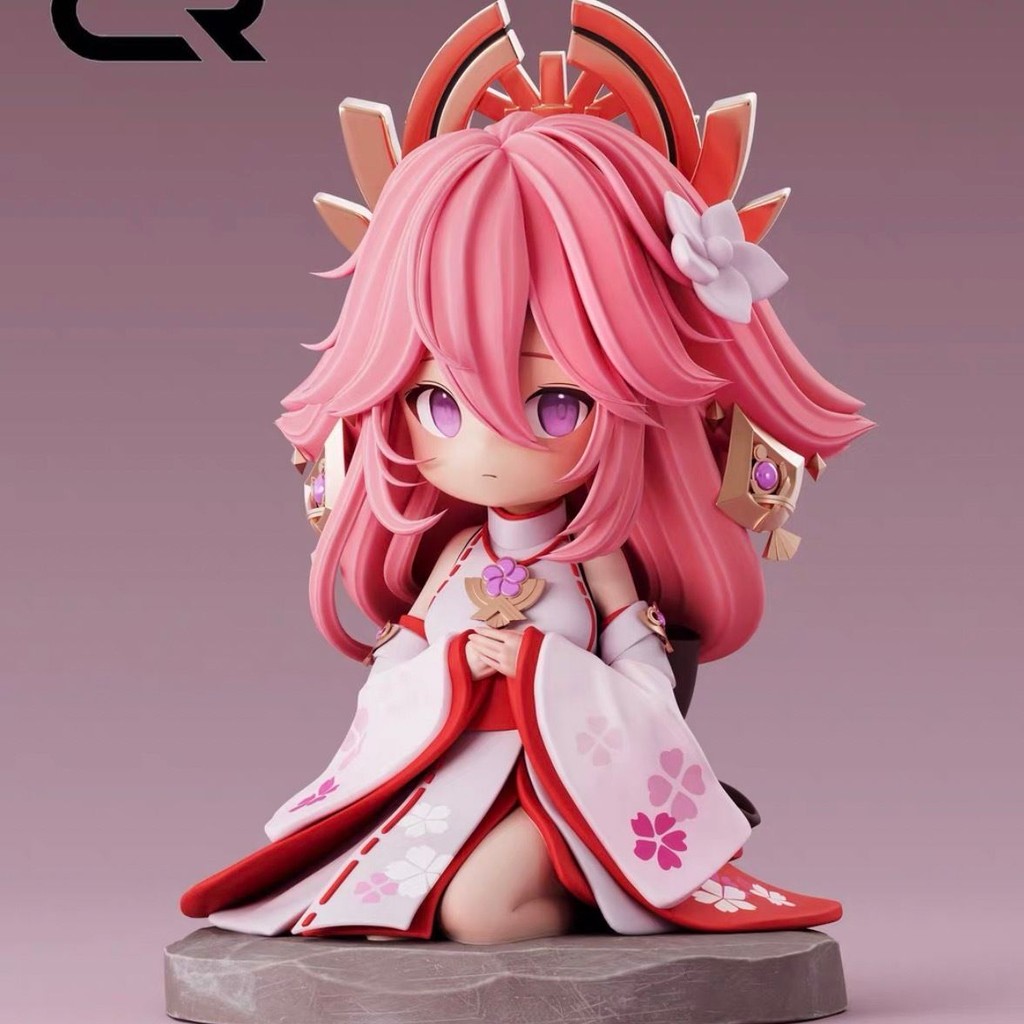 Mihoyo Genshin Impact Yae Miko อะนิเมะรูป Mini Girl Nendoroid ...