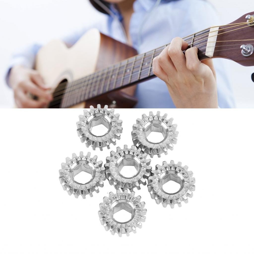 Guitar String Tuner Gear 6PCS Hole Hole Gears เข้ากันได้ดีสำหรับกีต้าร์ ...