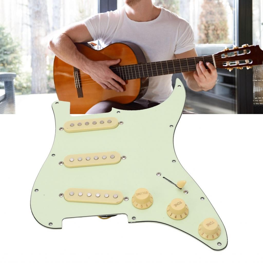 กีตาร์ไฟฟ้าเลือก Guard Vintage Green Scratch Plate เพื่อการป้องกัน ...