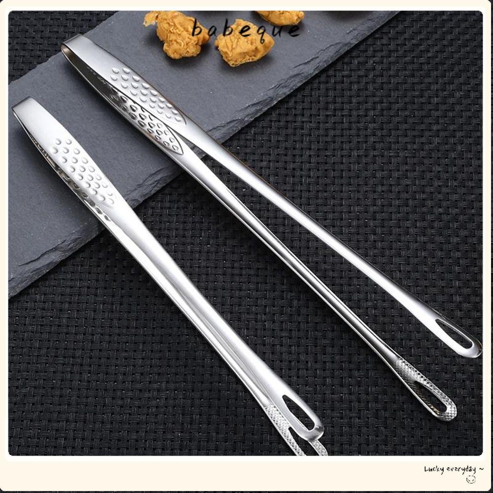 BABEQUE แหนบอาหารเสิร์ฟบุฟเฟ่ต์คลิปลื่นบาร์บีคิวปากคีบบาร์บีคิวหนีบด้าม ...