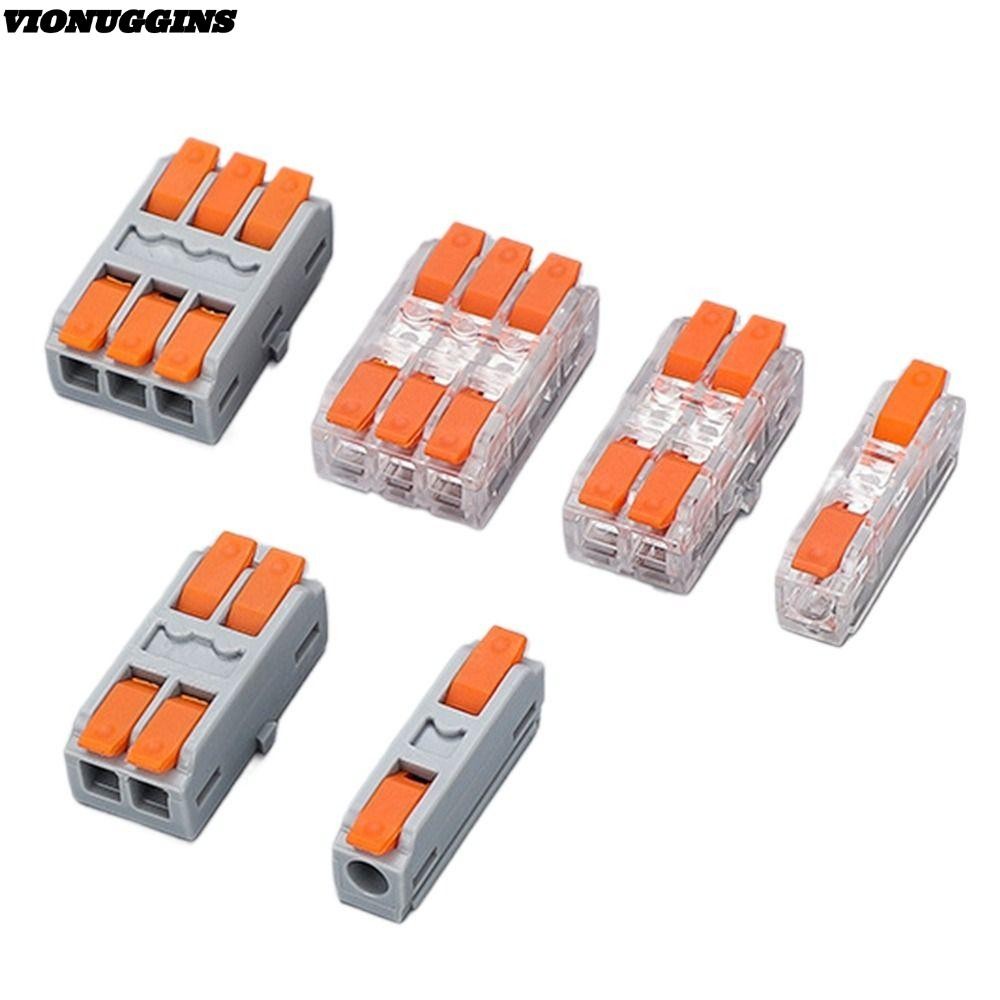 VIONUGGINS Quick Terminal Block, Mini Universal Wire Connector, Quick สายไฟ Splice ขนาดกะทัดรัด ...