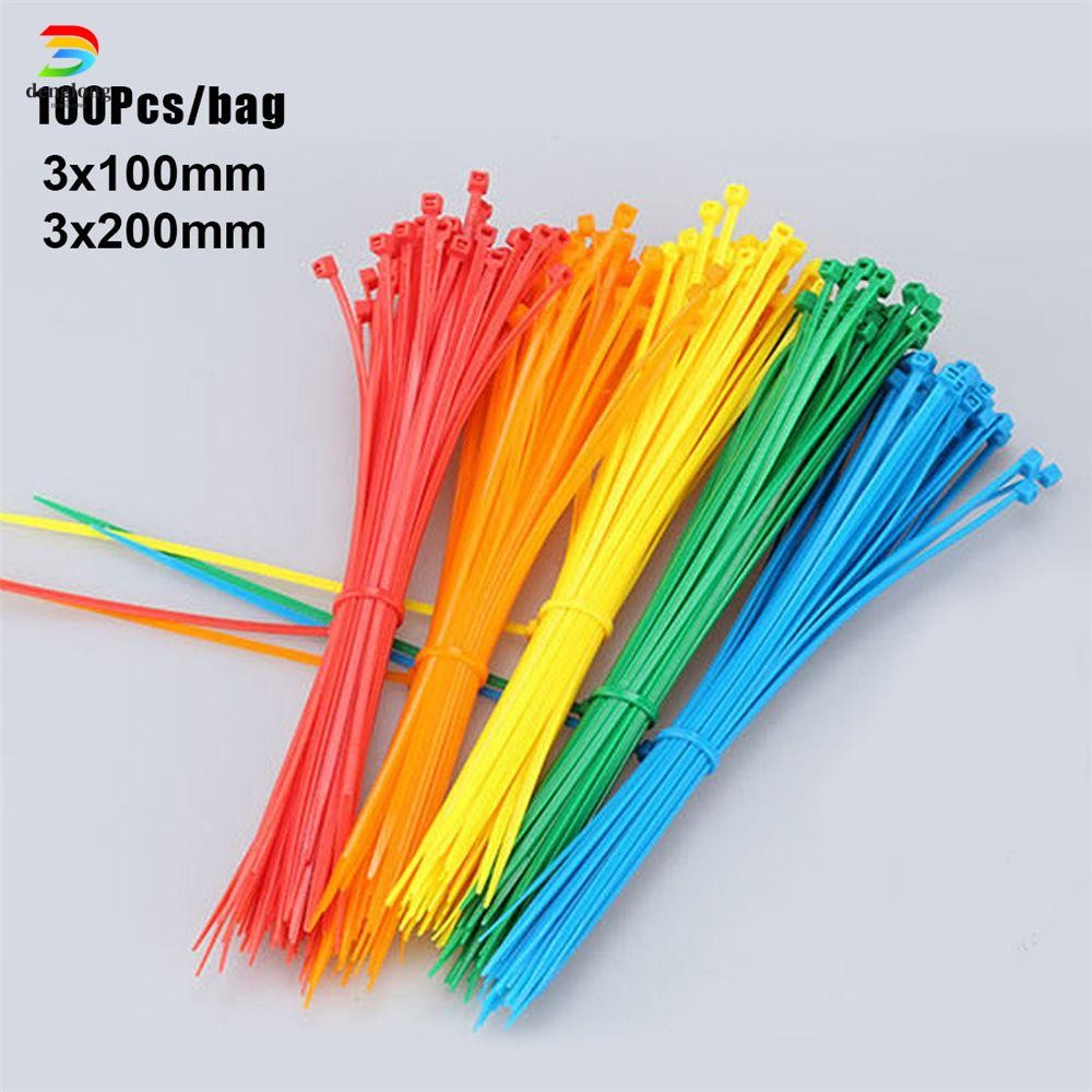 DENGLONG 100 ชิ้น/แพ็คลวดไนลอนทนทานสายไฟ Self-Locking Zip | Shopee Thailand