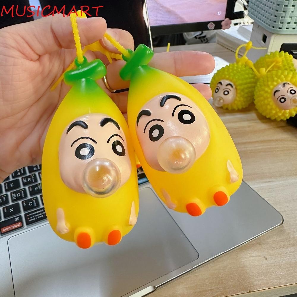 Musicmart Banana Crayon Shin-chan ของเล่นบีบ, Spit Bubble Pinching ...
