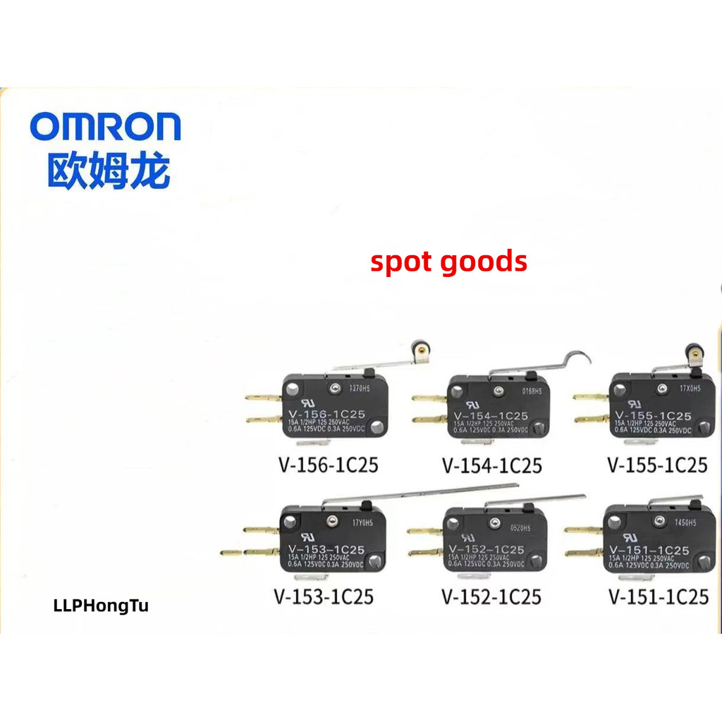 Omron/omron Micro Switch V-151-1C25 V-152 153 154 155 156-1C25 V-15-1A5 1C25 | Shopee Thailand